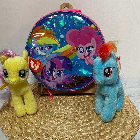 My Little Pony | Toys | My Little Pony Lunch Bag And Plushies Lot ...